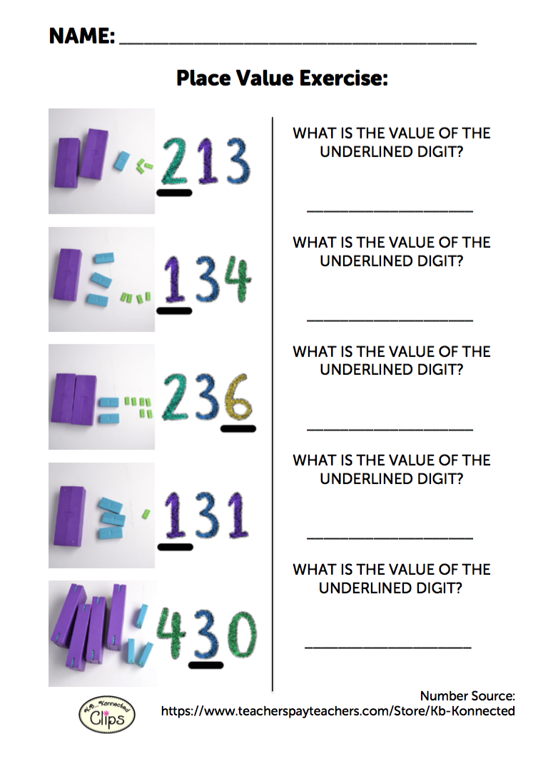 Free 2nd Grade Worksheet: Understanding Place Value of 3-digit Numbers ...