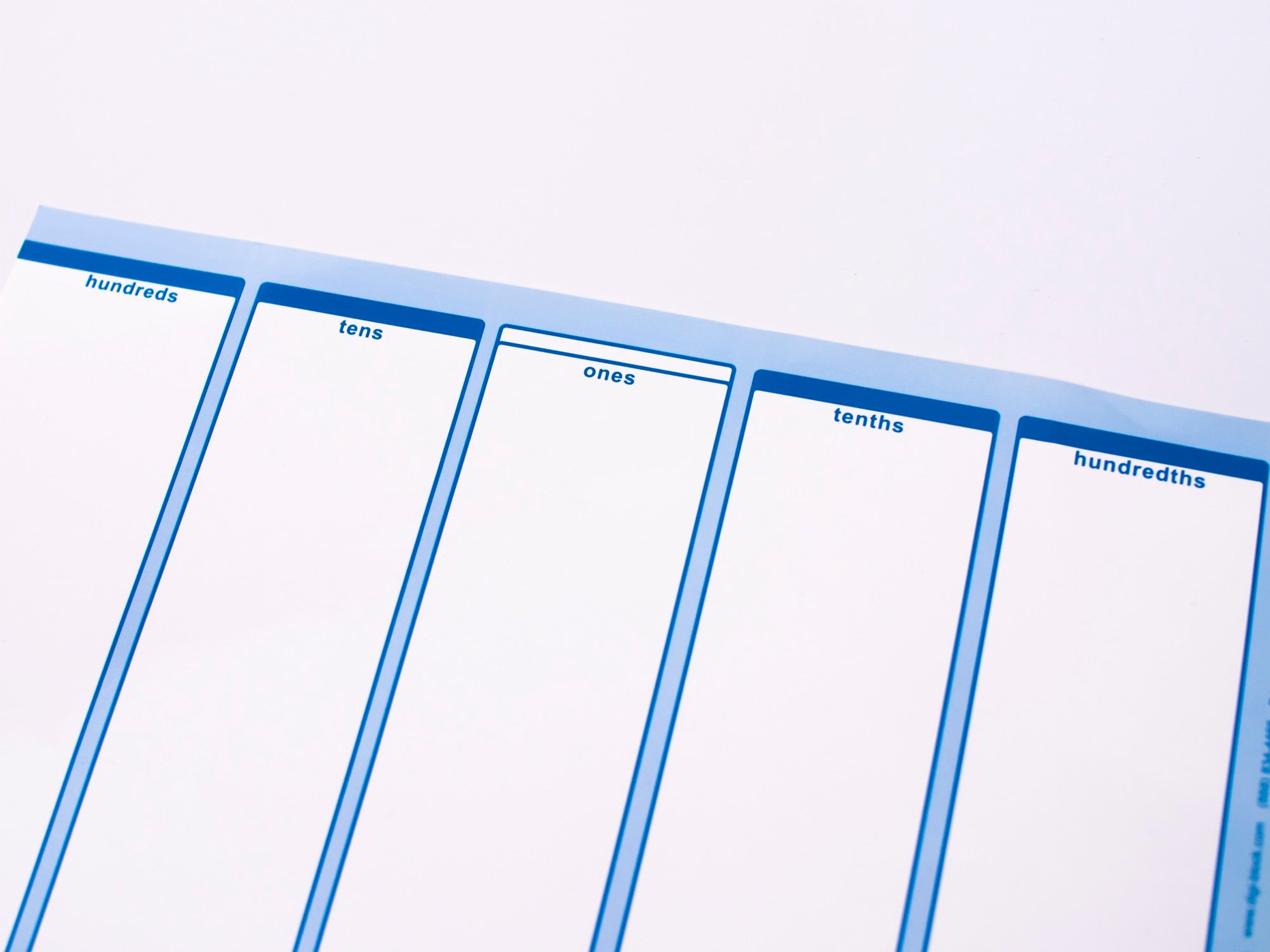 Decimal Place Value Mat – Digi-Block Store